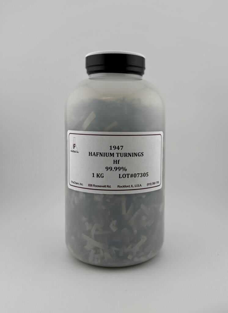 Hafnium, Turnings - ProChem, Inc.
